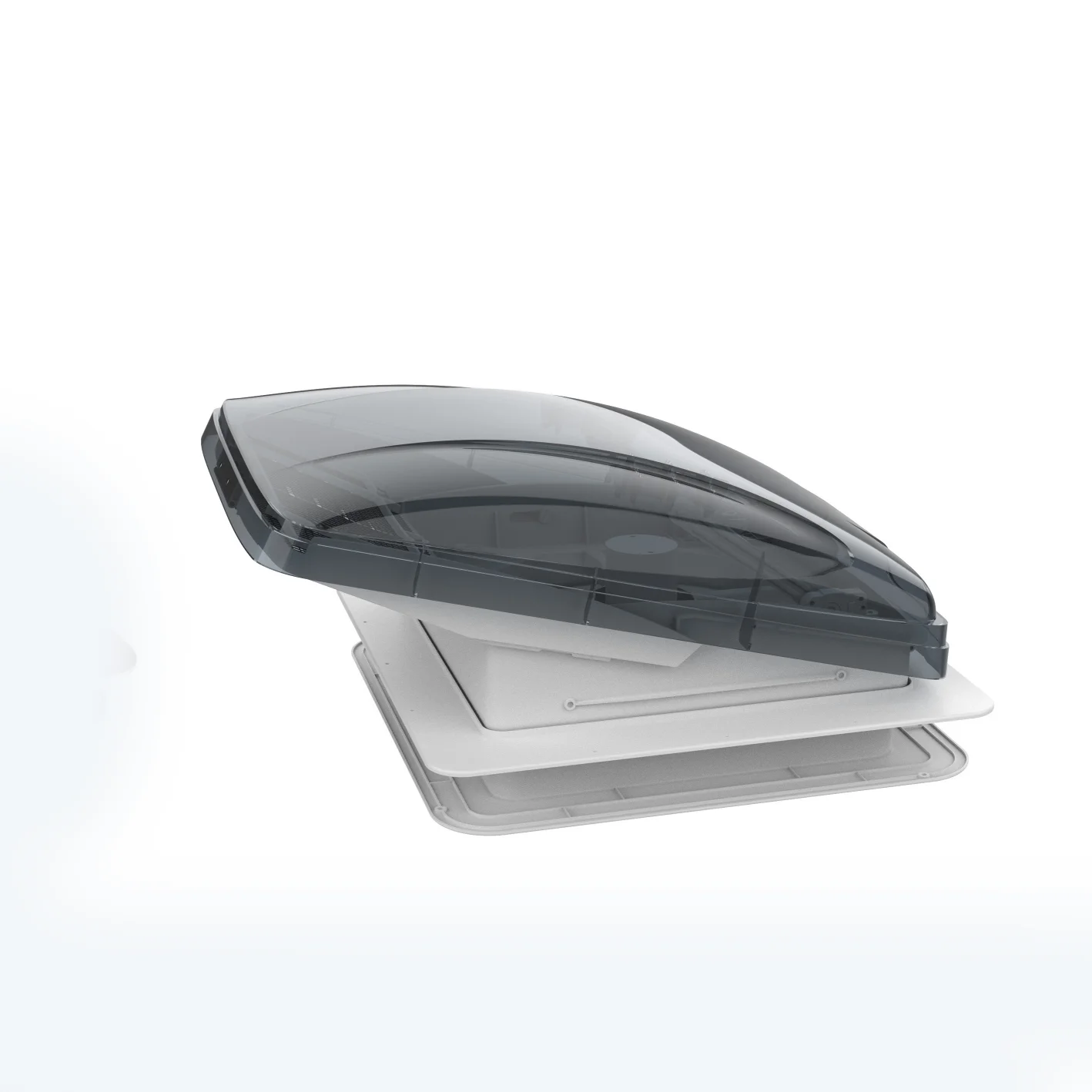Deluxe Transparent Motorhome Caravan Skylight Rv Roof Vent Fan With ...