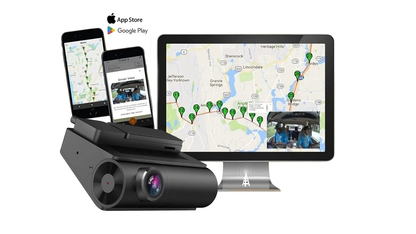 4g Mini Dash Camera With Front + Inside +rear Cam Recording 24h Parking ...