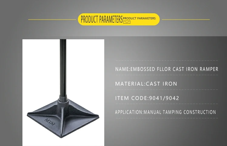 8'' Road Construction Tools - Concrete Rammer Stamp Tamper
