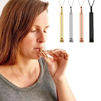 2022 Stainless Steel Gold Silver Plated Calming Anti Anxiety Whistle ...