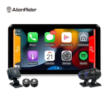 Alienrider M12 Pro Motorcycle Carplay Navigation Dash Cam With 6 Inch ...