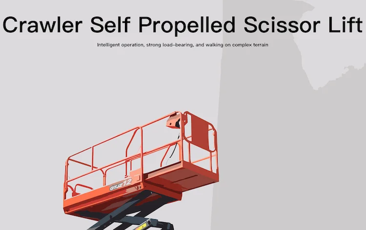 6 Meter Crawler Electric Scissor Lift High-altitude Billboard Repair ...