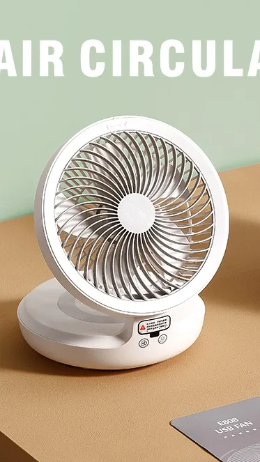 Portable Rechargeable Pedestal Cooling Light Folding Stand Desk Fan ...