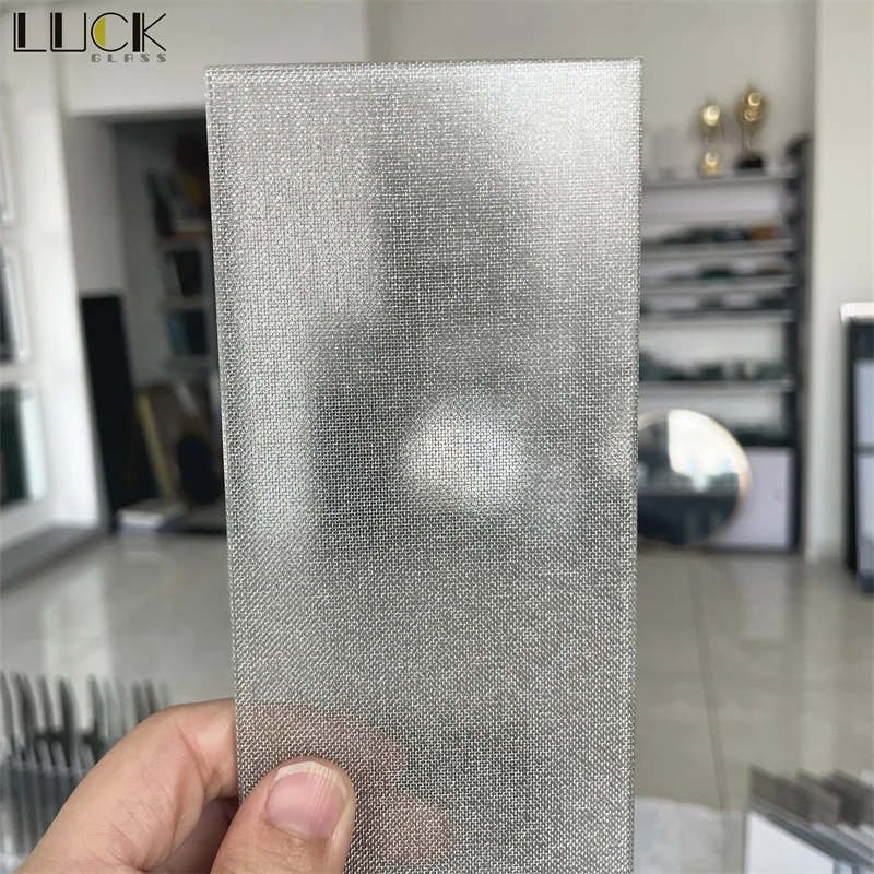 Safety Laminated Wire Mesh Uc Non Glare Decorative Glass - Buy ...