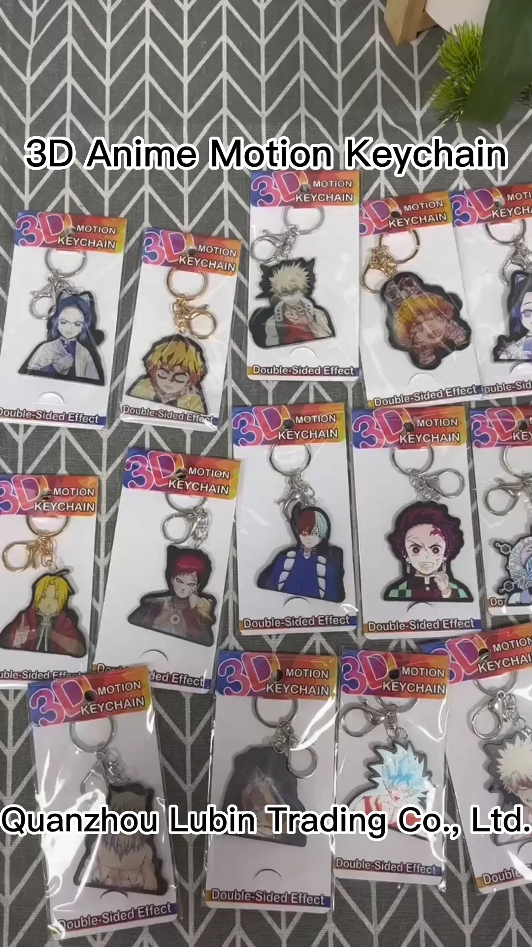 Custom 3d Motion Cartoon Keychain Anime Dragon Ball Lenticular Anime ...