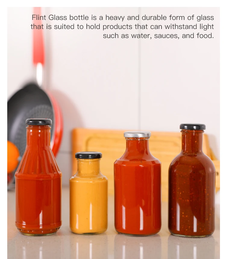250ml 500ml Stout Transparent Food Safe Mustard Marinade Truff ...
