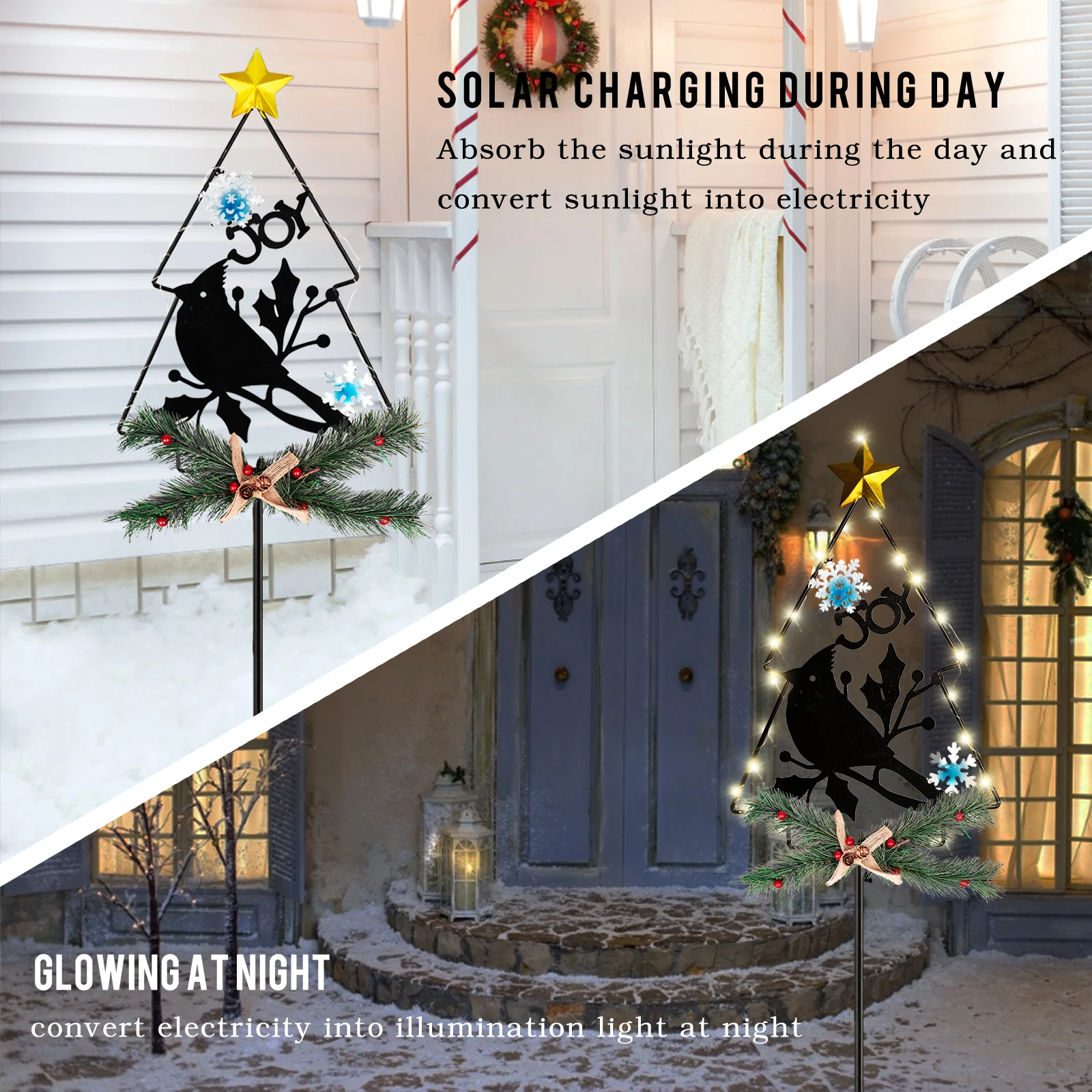 Pathway Lights Solar Powered,Cardinal Decor Figurine Solar Light ...