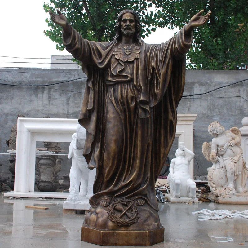 Outdoor Garden Decoration Life Size Religious Christian Figure Bronze ...
