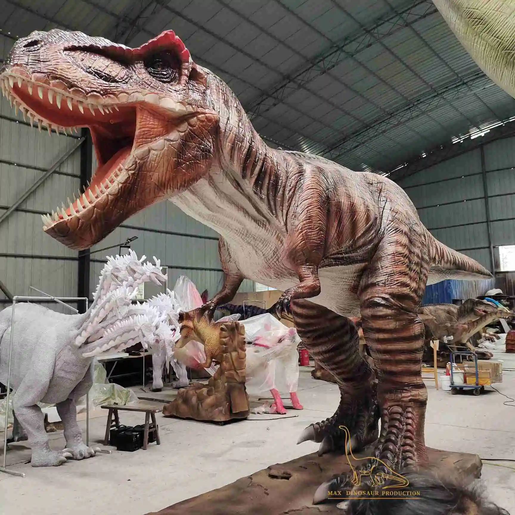 Jurassic Dino Park Vivid Realistic Life Size Animatronic T-rex Dinosaur For Sale - Buy Theme ...