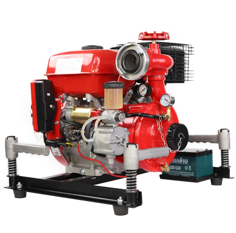 Fire Equipment Petrol Engine Fire Pump Machine Portable Gasoline Fire ...