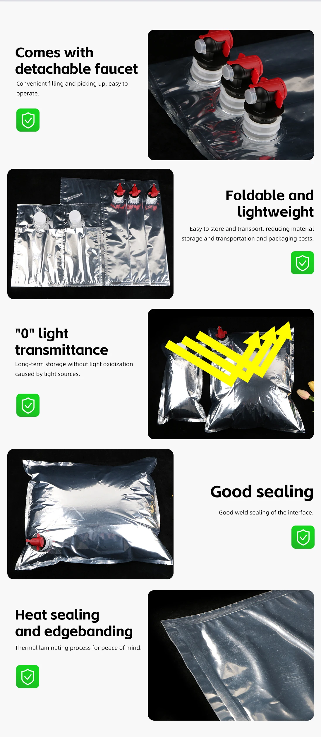 Aluminum Plastic Bag in Box - Versatile Packaging Solutions