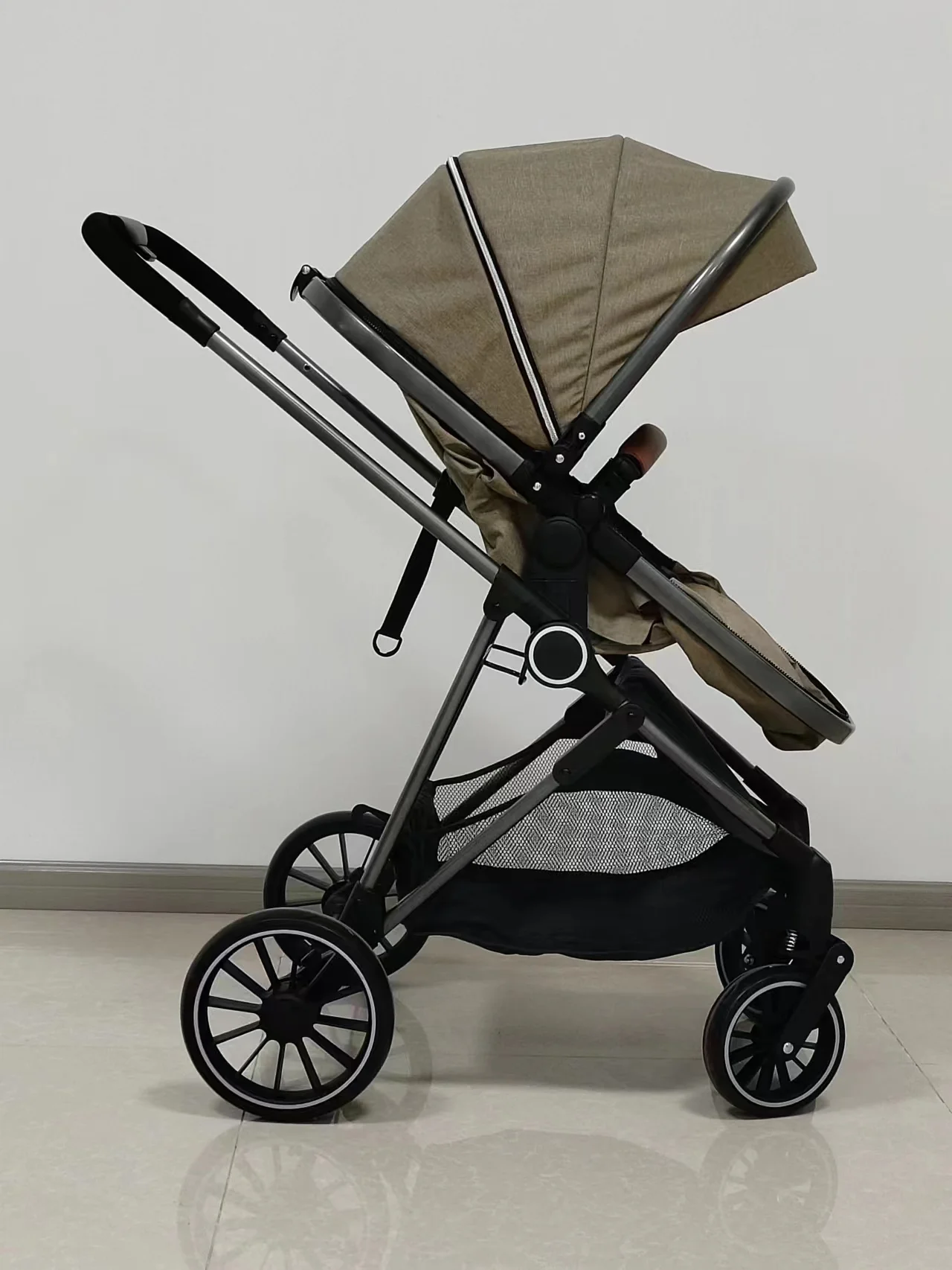 New Design Simple Folding Wagon Baby Stroller 3 In 1 Luxury High ...