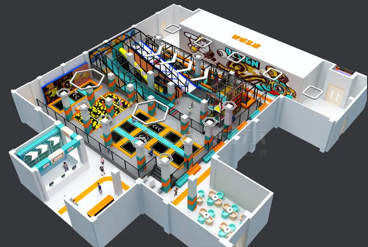 KIRA Half Pipe Trampoline - Nova Trampoline Park Nashua NH