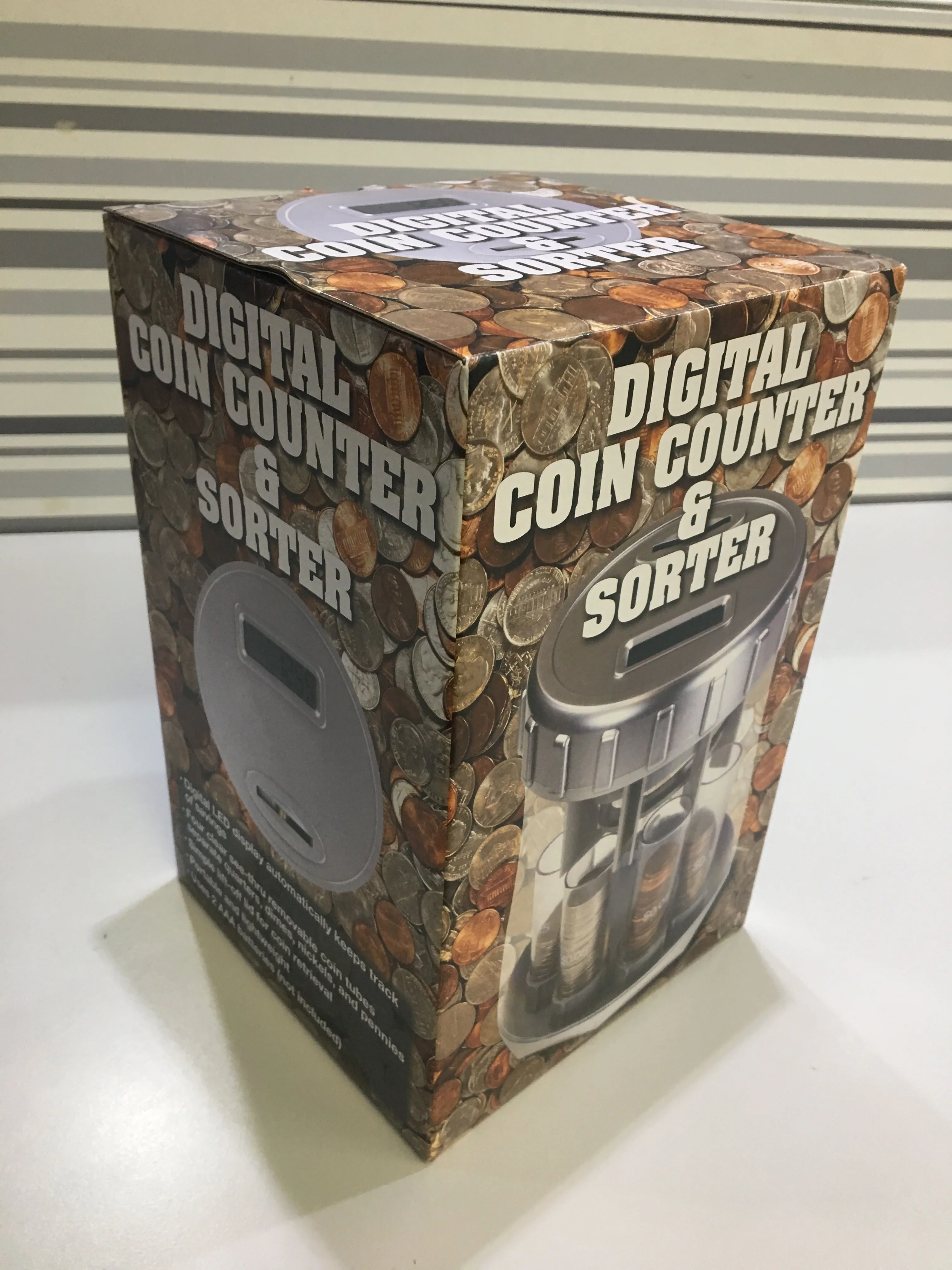 High End 6 Digit Box Value Sorter Coin Counting Tray - Buy 6 Digit Coin ...