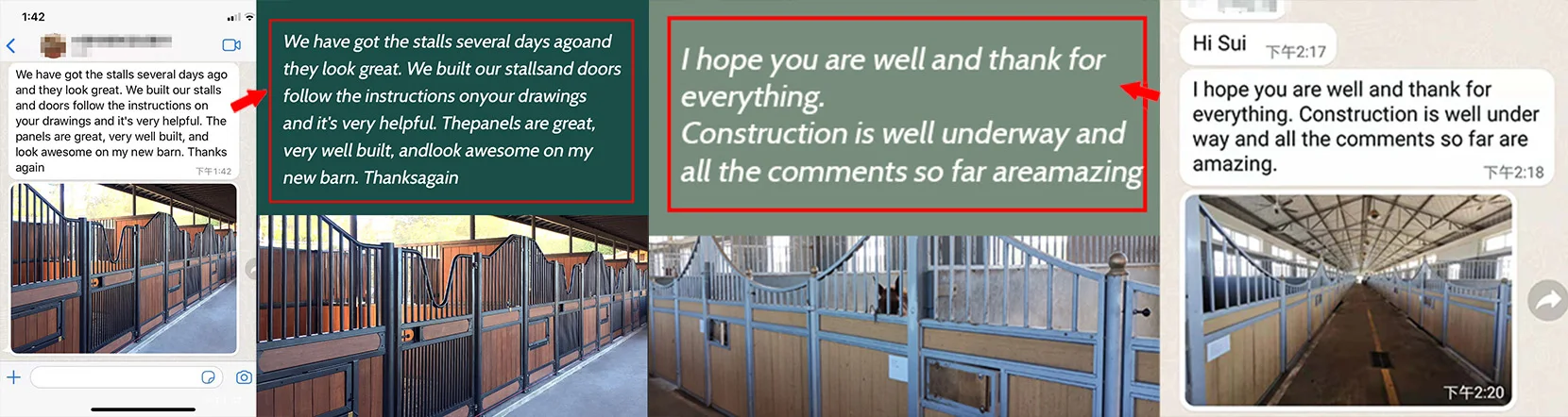 Temporary Movable Horse Stall Fronts Horse Stable With Designed Colors ...