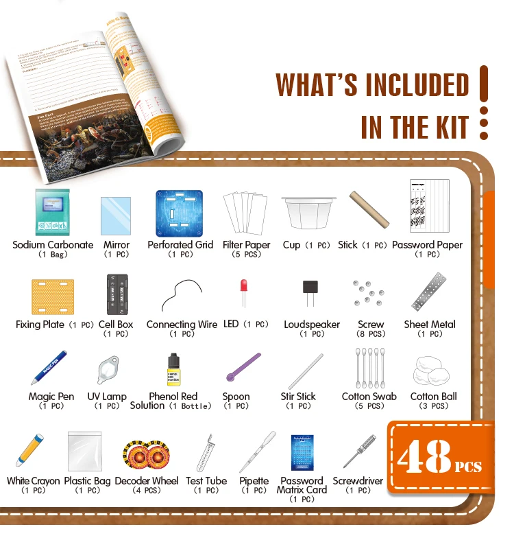 Learning Diy Intelligence Toy Detective Training Camp Secret Message ...