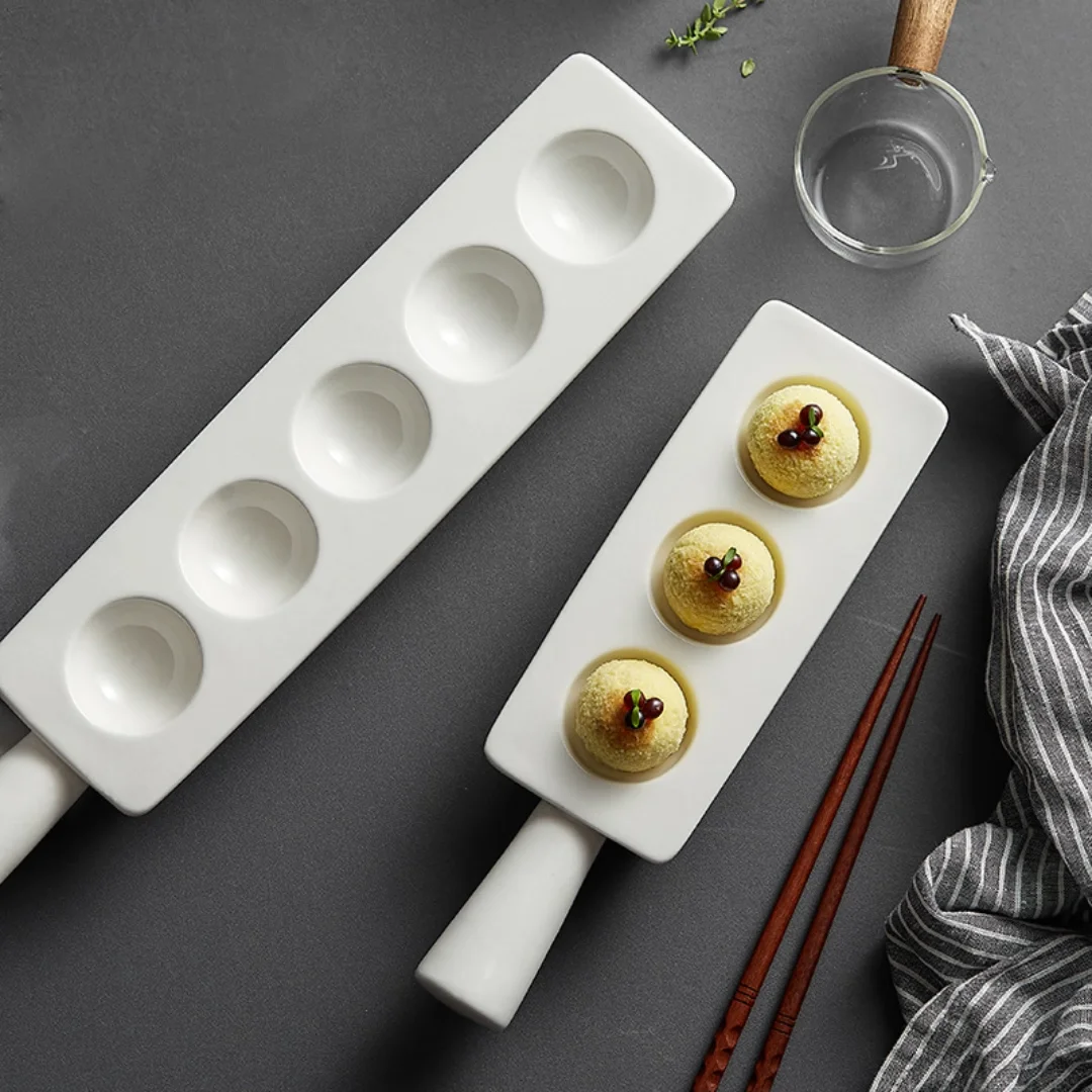 Ceramic Dinner Plate Cold Dishes Ice Cream Pasta Fruit Salad Sushi ...