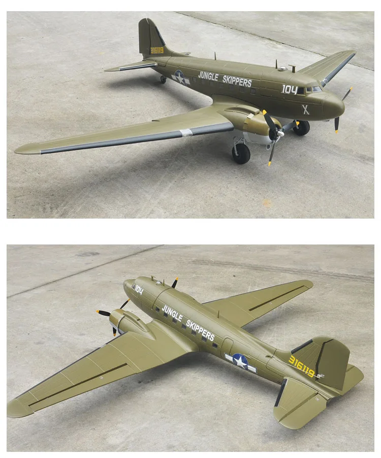 EPO Foam RC Trainer Airplane with 1600mm Wingspan PNP