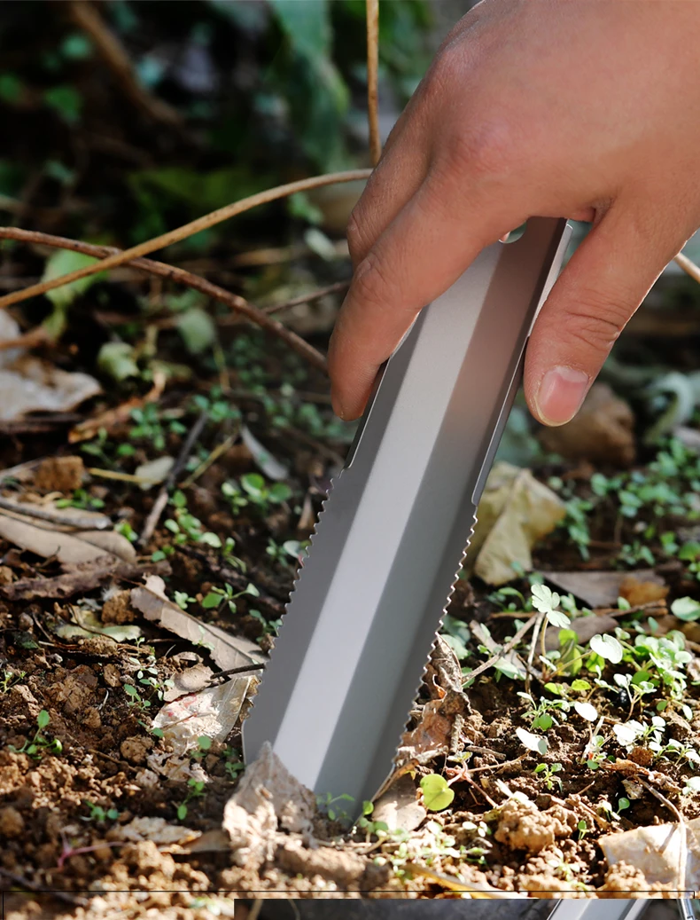 Titanium Trowel - Lightweight Garden Hand Shovel for Camping