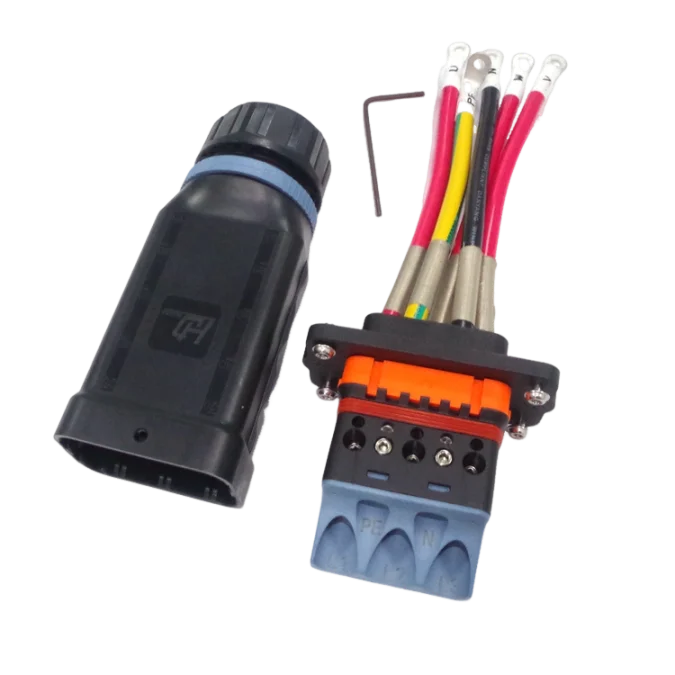 Handa IP68 100A 5-Pin Solar Inverter Connector for Hybrid Systems, 3 ...