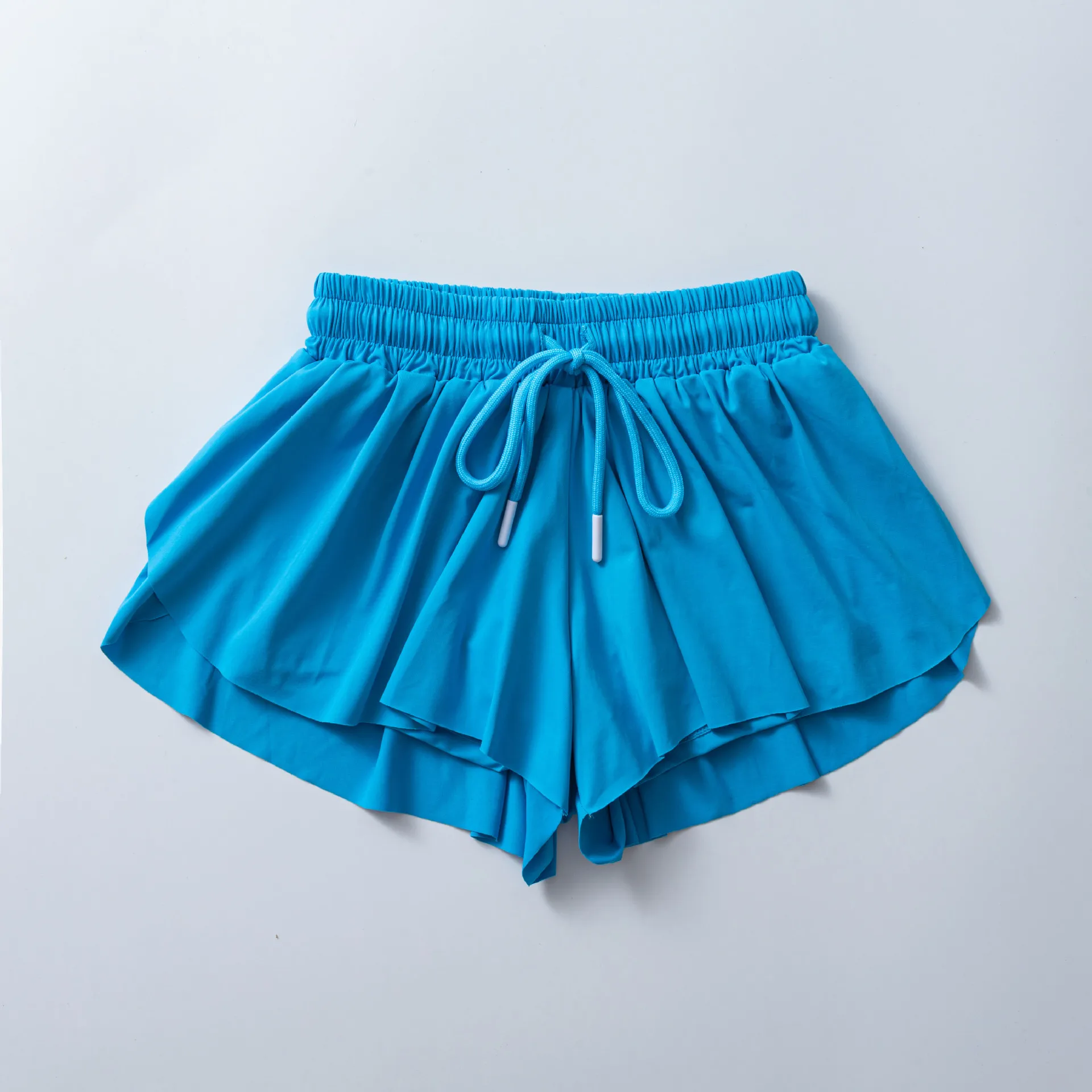 Custom Logo Flowy Shorts 2 in 1 - High Waisted Women's Sportswear