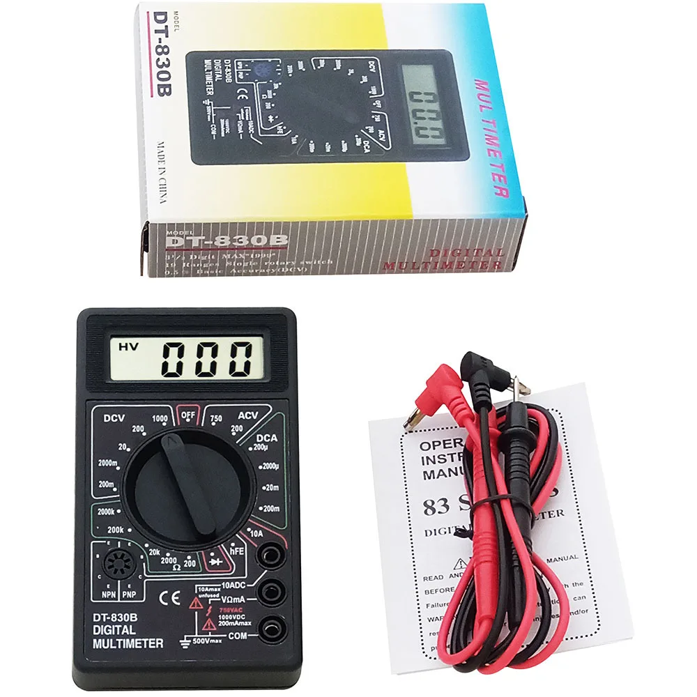 High-Quality DT830B Digital Multimeter & Battery Testing Device OEM
