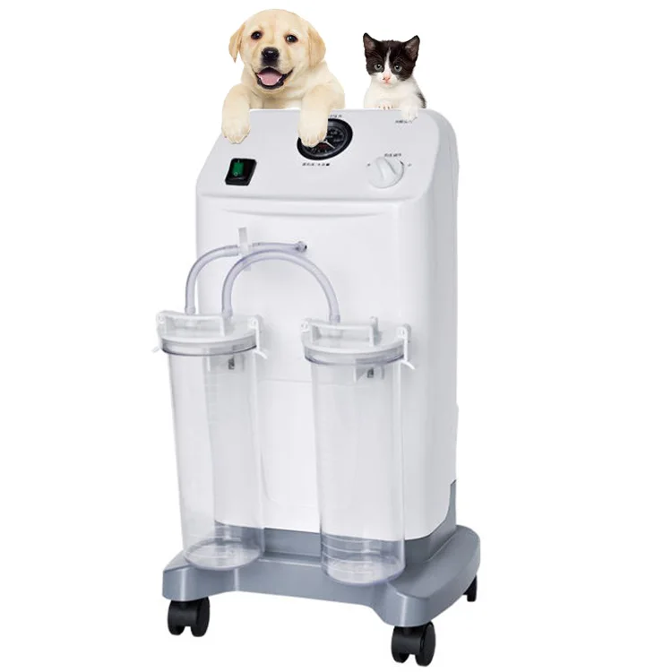 Medical Portable Phlegm Vacuum Suction Pump Unit Vet Suction Machine