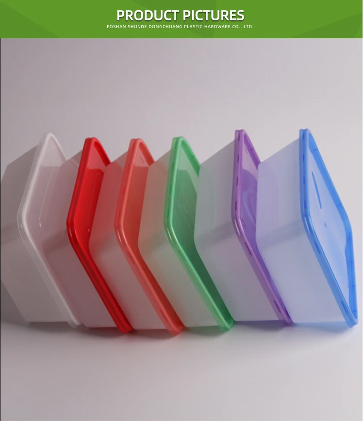 Rectangle Shape Microwavable Plastic Container 750ml Pp Food Material ...