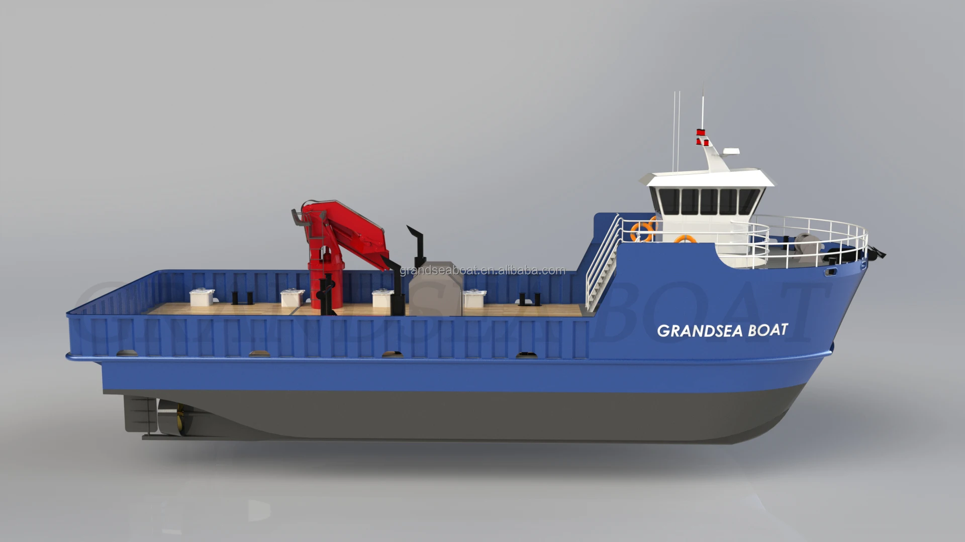 Grandsea 22m Steel Cable Transportation Catamaran Survey Work Boat for ...