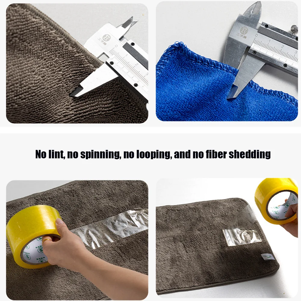 Double-side Twisted Loop Washing Cleaning Cloth Microfiber Car Drying ...