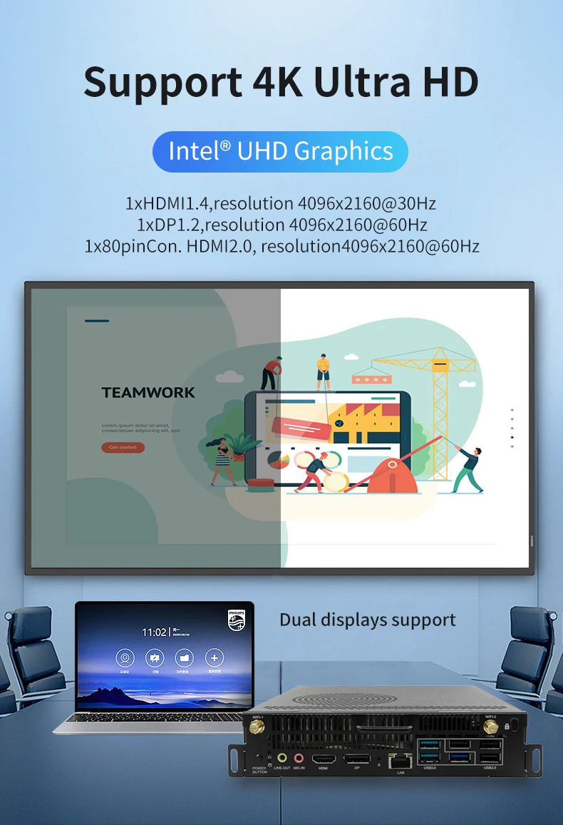 Jwipc Mini Computer Android System Industrial Computer Win10 Ops Mini Pc I3,I5,I7 Ops For ...