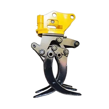 Excavator Digger Forest Tree Wood Log Timber Gripper Grapple Crane ...