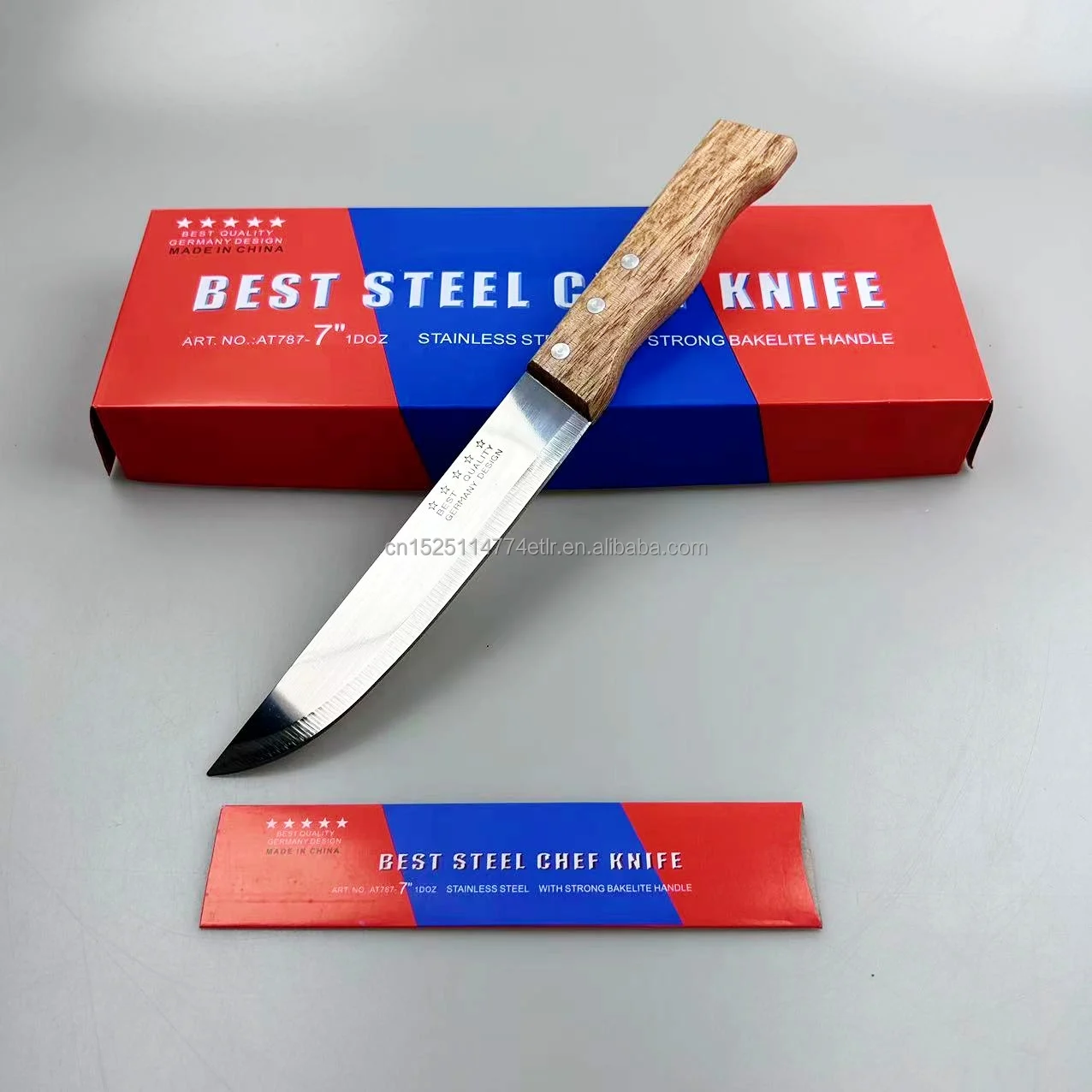 Eco-friendly Mahogany Handle Knives - Popular in Arab World