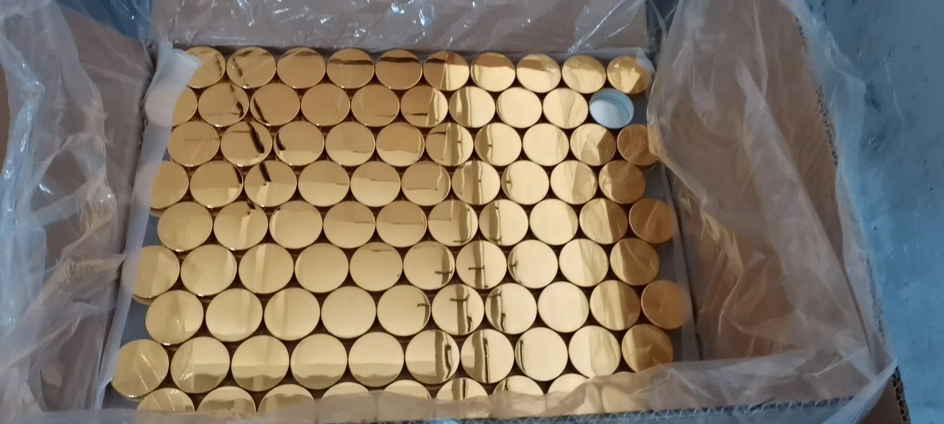 38-400 45-400 53-400 58-400 89-400 Unishell Caps Smooth Silver Gold ...