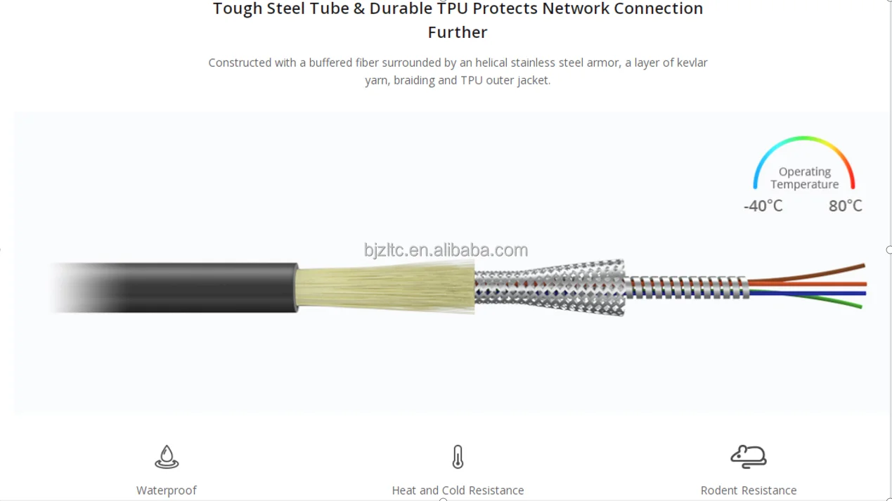 D38999 Series Fiber Optic Connectors - 12cores Cable Assembly