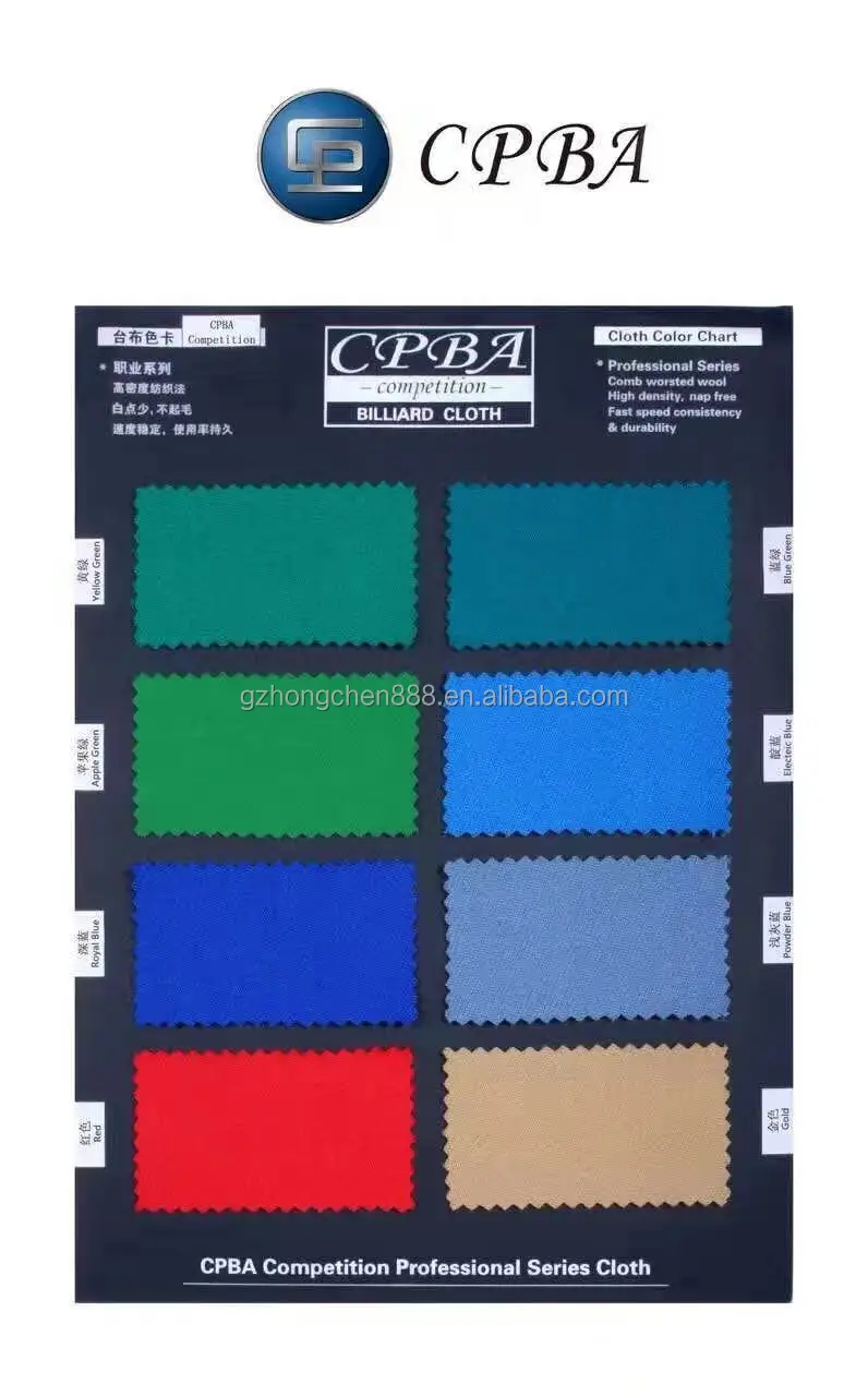 CPBA Cloth for 9ball Billiards - High Quality Pool Table Cloth