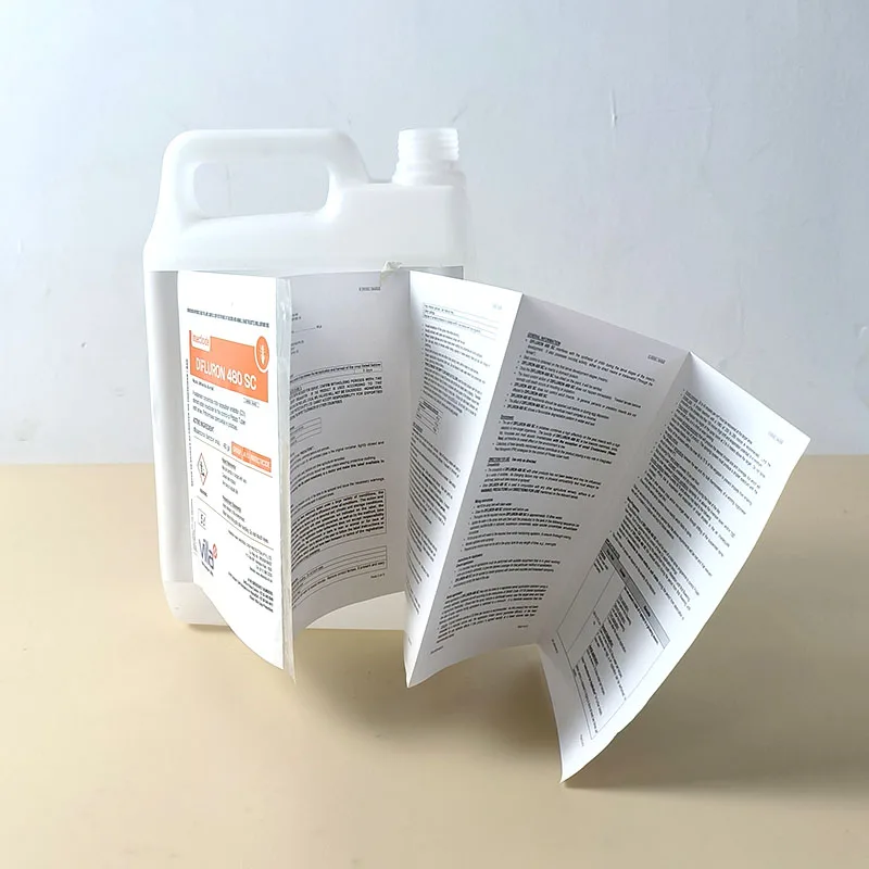 Recyclable Print Adhesive Peel off Booklet Instruction Label Peel off ...