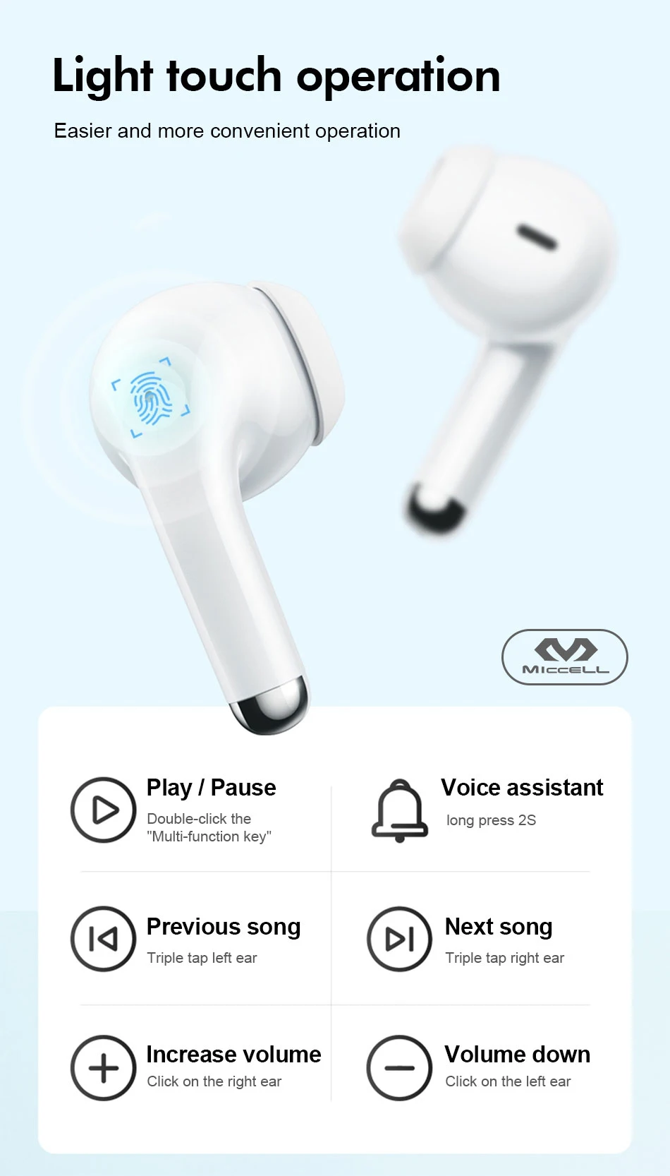 Veaqee Miccell Hifi Mobile Phones Earbuds - Perfect Sound