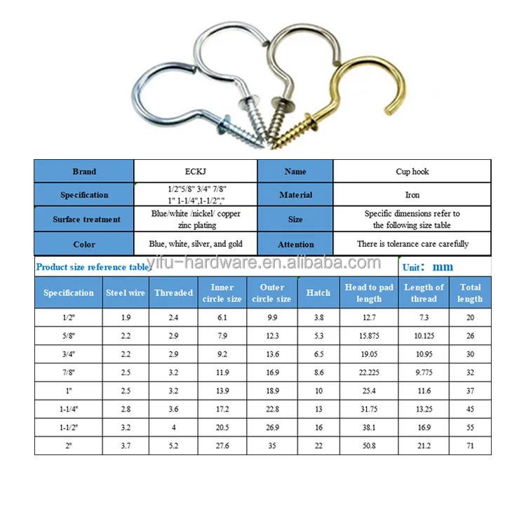 Stainless Steel Picture Hook Screw Eyes Eye Eyelets Screw For Keychain ...