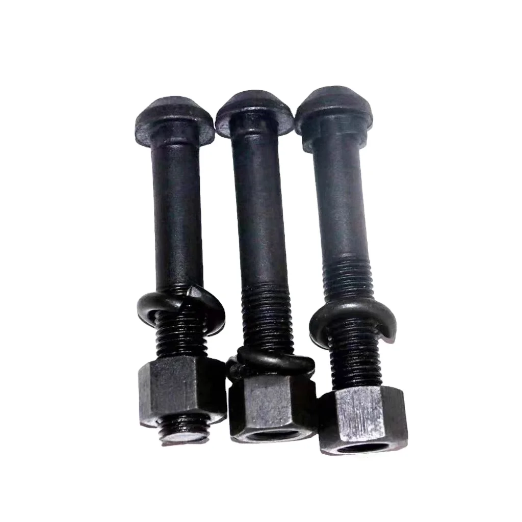 High Tension Guard Railway Fish Bolt Track Nut Steel and Iron Material ...