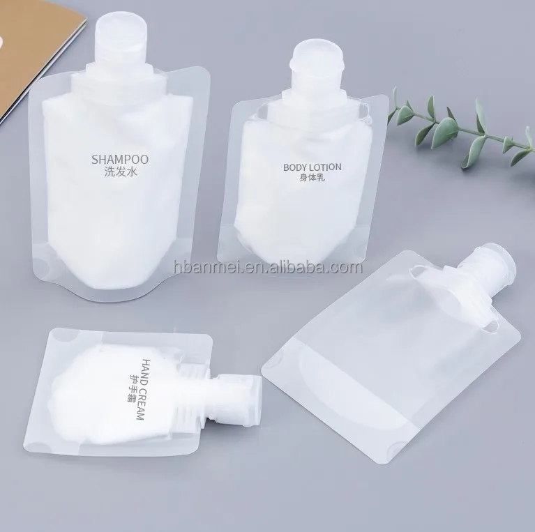 100ml Custom Plastic Liquid Doypack - Transparent Shampoo Pouch