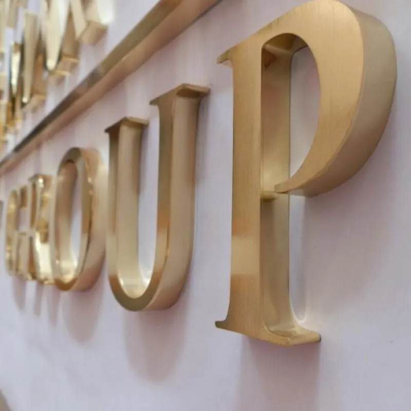 Personalised Outdoor Metal Signs: Custom Brass and Stainless Steel Wall ...