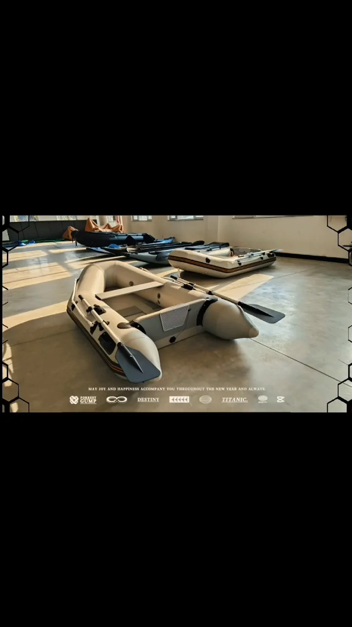 270cm V-shaped Rubber Boat Inflatable Fishing Boat With Motor - Buy ...