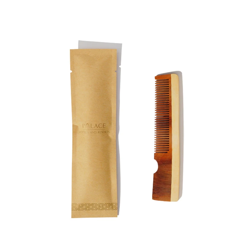 FSC Certificate Kraft Paper Bag Sachet Package Hotel Supplies Amenity
