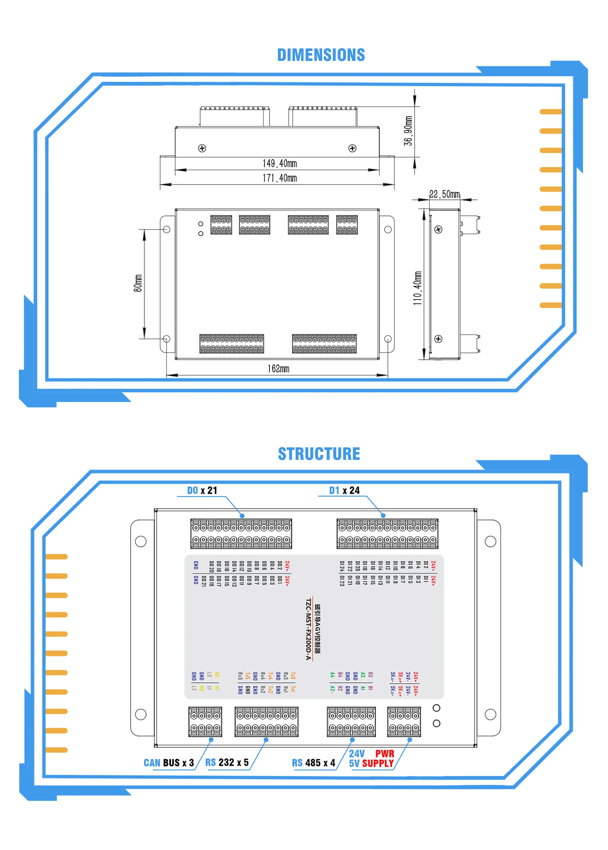 TZBOT Smart AGV Controller - Reliable and Efficient