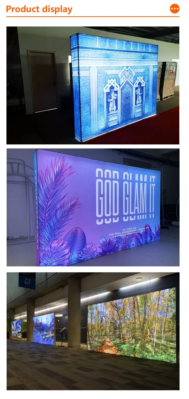 10x10ft Display Stands Event Backdrop Exhibition Booth With Led ...