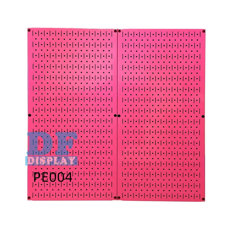PE004 Wall Control Pink Pegboard - Customizable Display