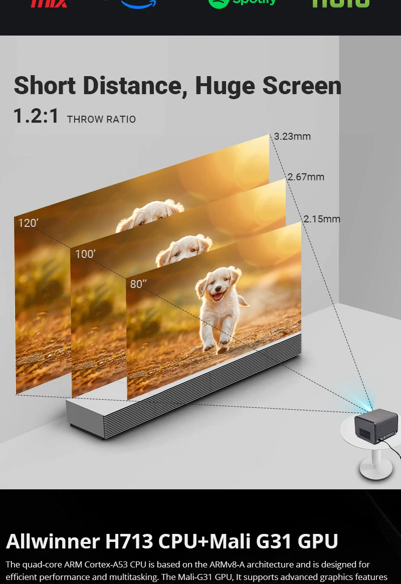 Hotack Hot Sale L015 Home Theater Proyector 4k Smart Android TV Phone ...