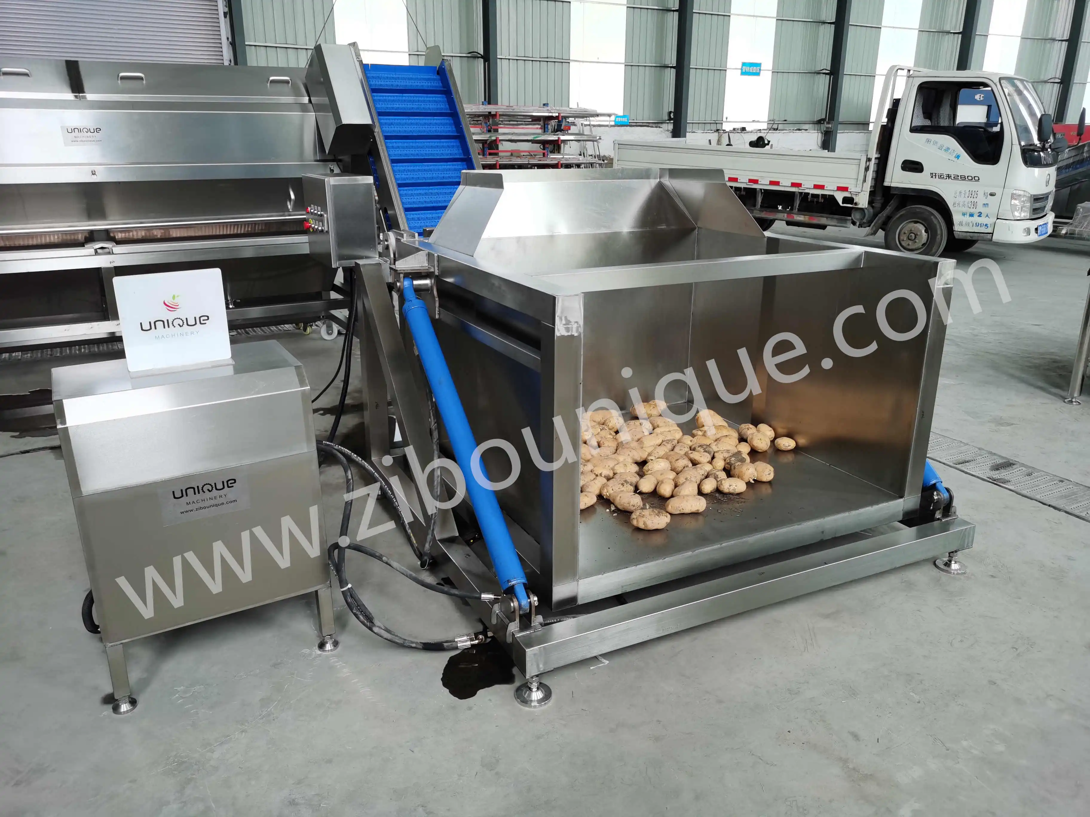 Fruit And Vegetable 304 Stainless Steel Box Crate Bin Dumper - Buy Bin ...