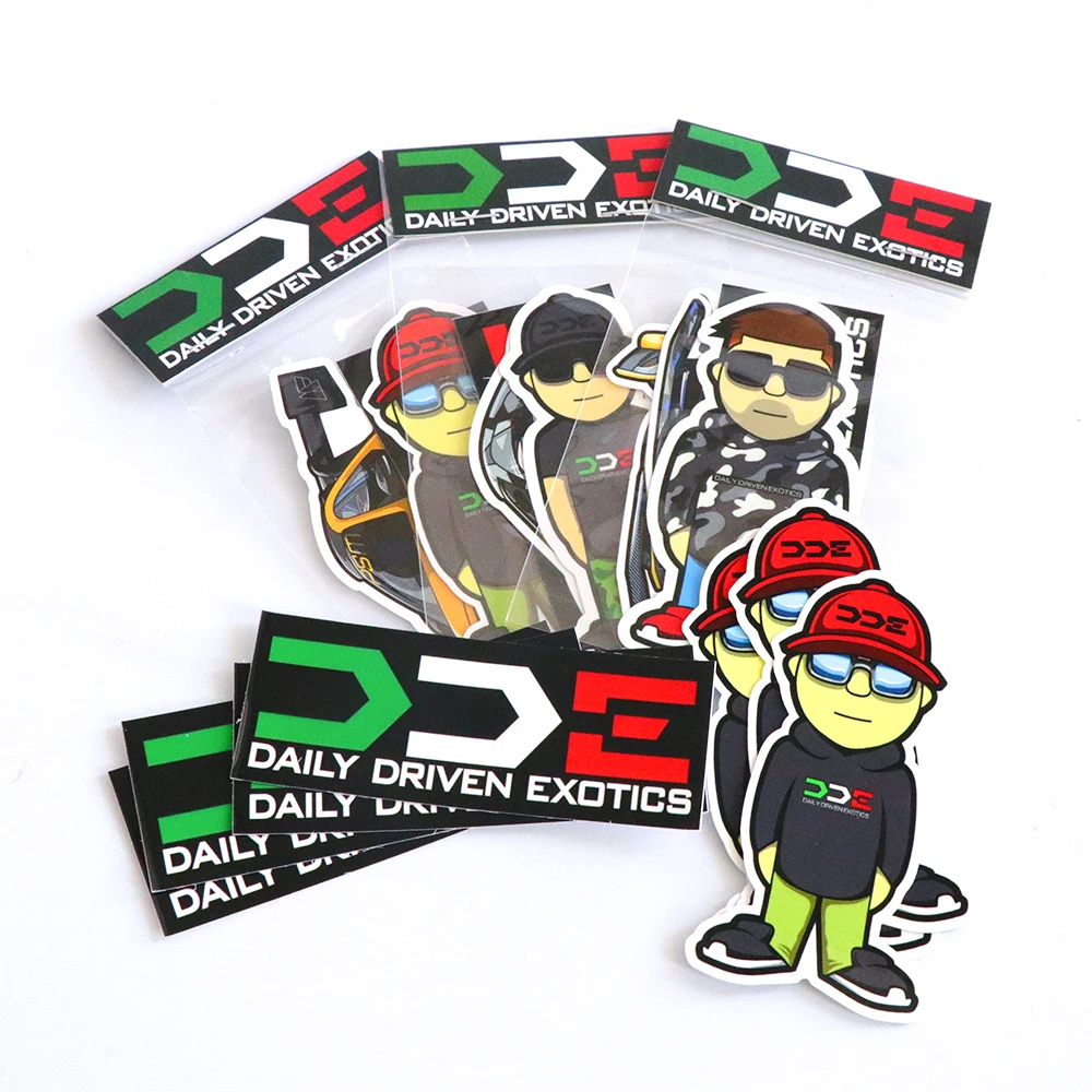 Waterproof Custom Printed Logo Sticker Packaging Set Die Cut Logo Vinyl ...